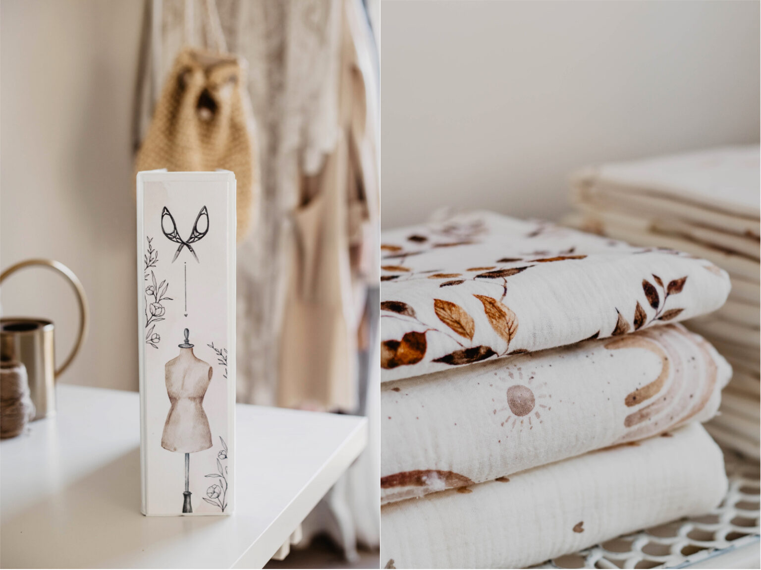 Schnittmuster Ordner DIY ♥ Ordnung Ideen für das Nähzimmer | duni.cheri