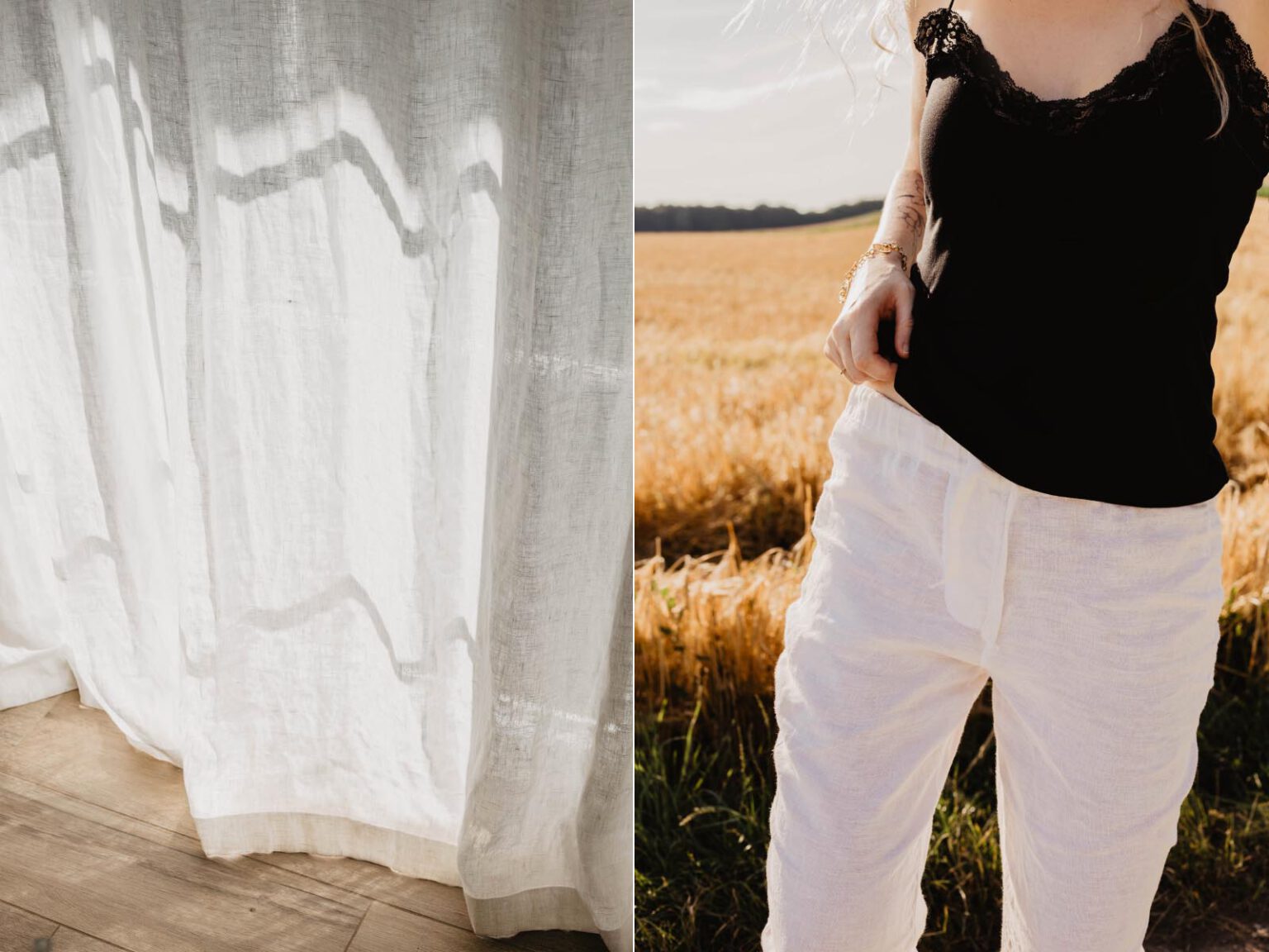 DIY Leinenhose selber nähen | Upcycling mit Schnittmuster | duni.cheri